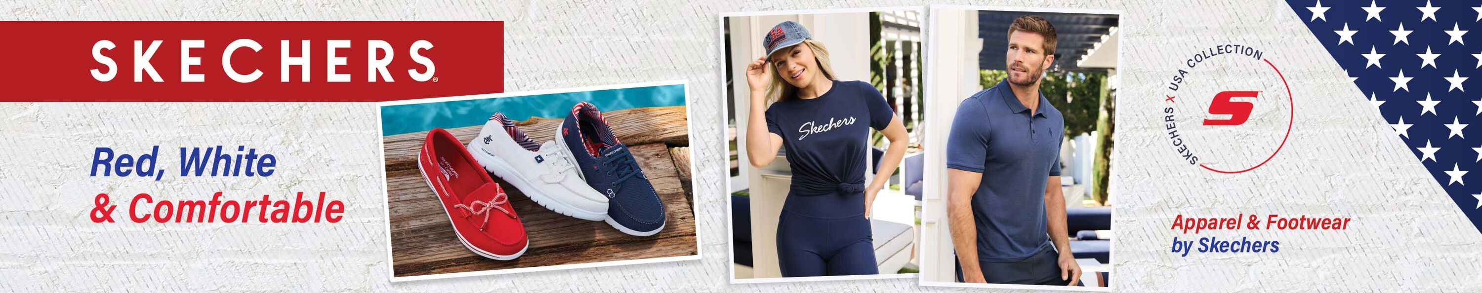Americana Collection | Patriotic Shoes & Apparel | SKECHERS